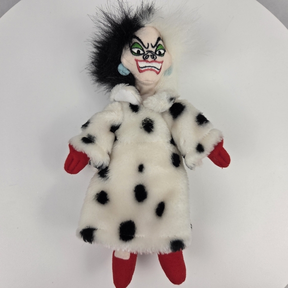 Toys | Vintage Disney Villain Cruella Deville Plush 11 Dalmatians ...